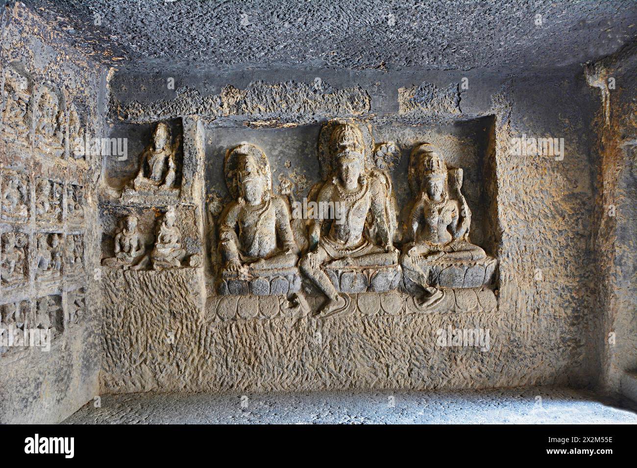 Ellora Buddhist Caves: Cave No 12. Avalokitesvara - middle floor ...