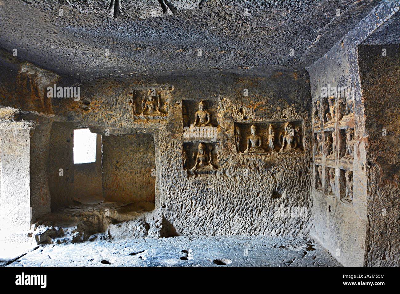 Ellora Buddhist Caves: Cave No 12, Middle floor (between First and ...