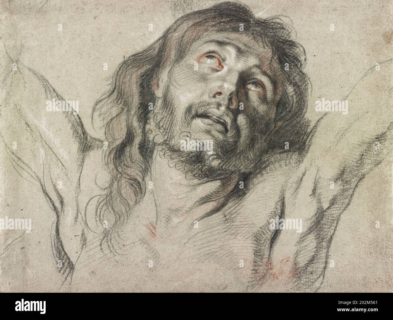 Crucifixion - Head of Christ on the cross - Rubens, Peter Paul, 1577-1640, after Van Dyck ...