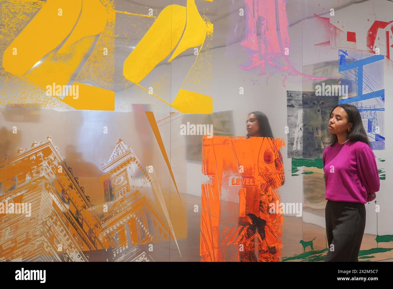 London 23 April 2024 . Robert Rauschenberg, Level Revel / ROCI USA (Wax ...