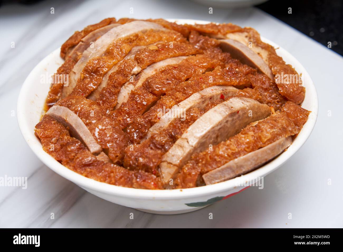 A bowl of fragrant and delicious traditional Chinese dishes, taro ...