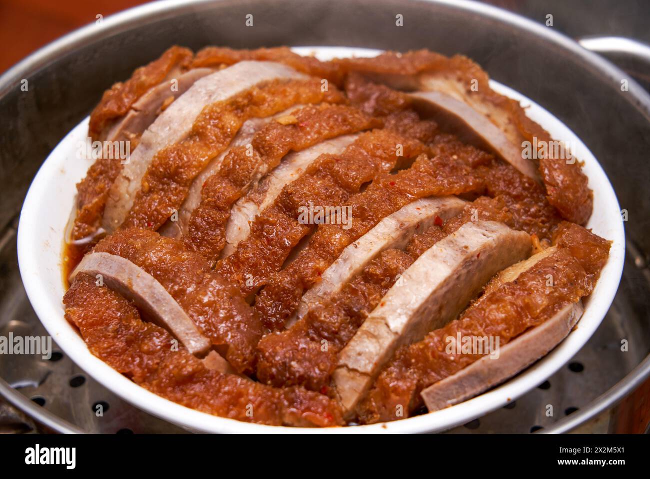 A bowl of fragrant and delicious traditional Chinese dishes, taro ...