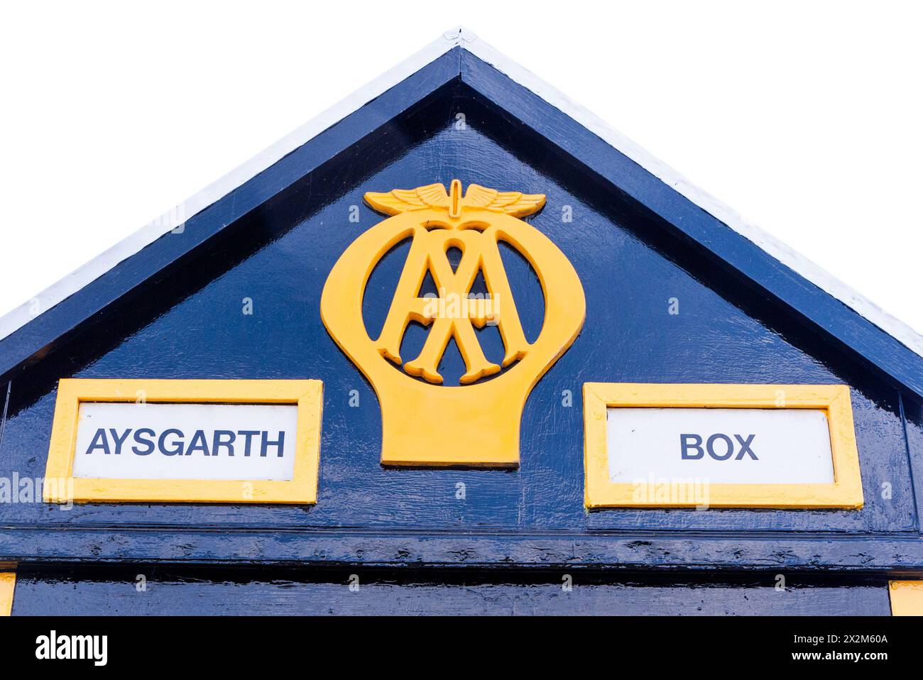 An old AA box at Aysgarth, North Yorkshire, England, United Kingdom ...
