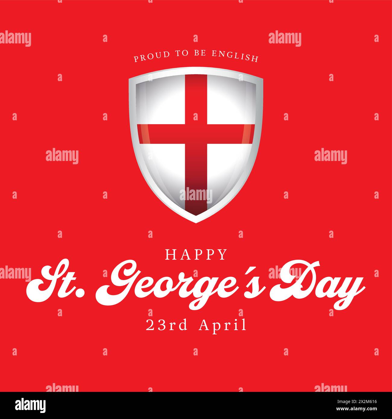 England flag Saint George Day shield ribon sign Stock Vector Image ...