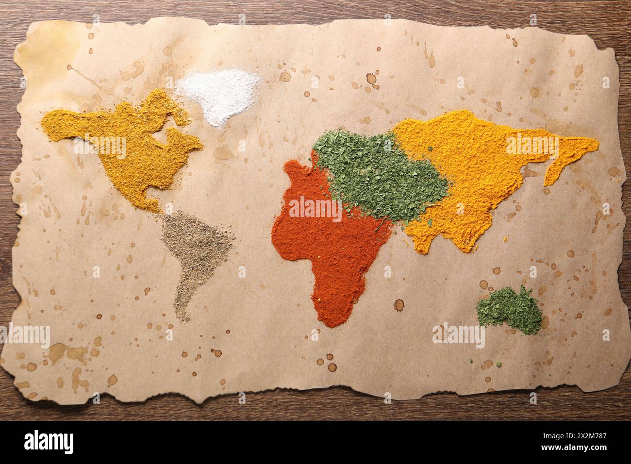 World map on dry hi-res stock photography and images - Alamy