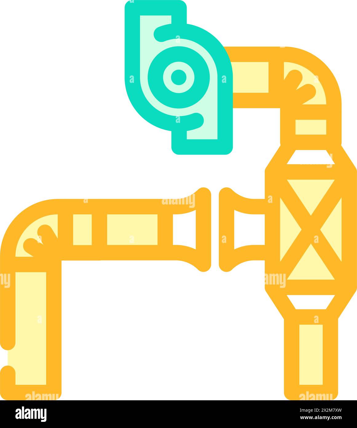 exhaust system ventilation color icon vector illustration Stock Vector ...