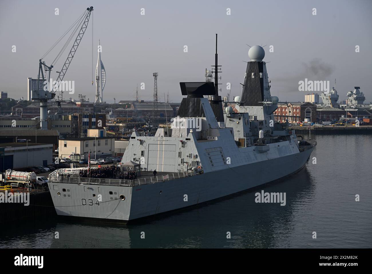 HMS Diamond at Portsmouth Stock Photo - Alamy
