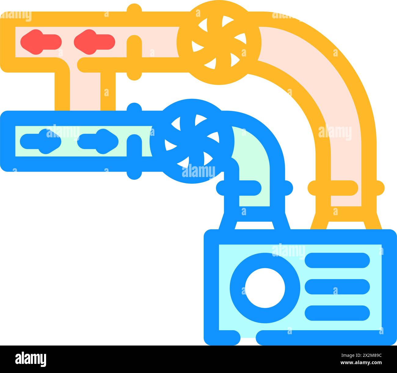 ventilation system color icon vector illustration Stock Vector Image ...