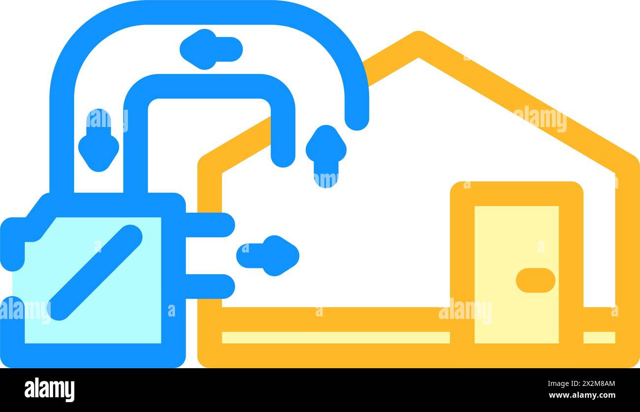 return air ventilation color icon vector illustration Stock Vector ...