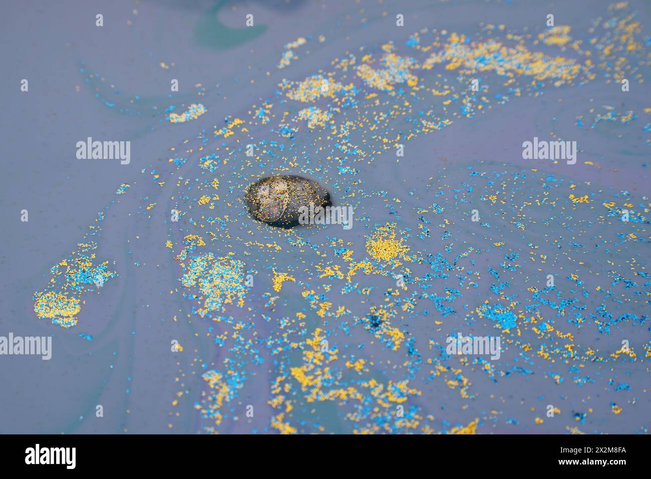 Abstract colors, backgrounds and textures. Colorful chemical experiment ...