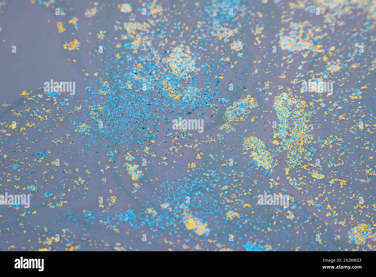Abstract colors, backgrounds and textures. Colorful chemical experiment ...