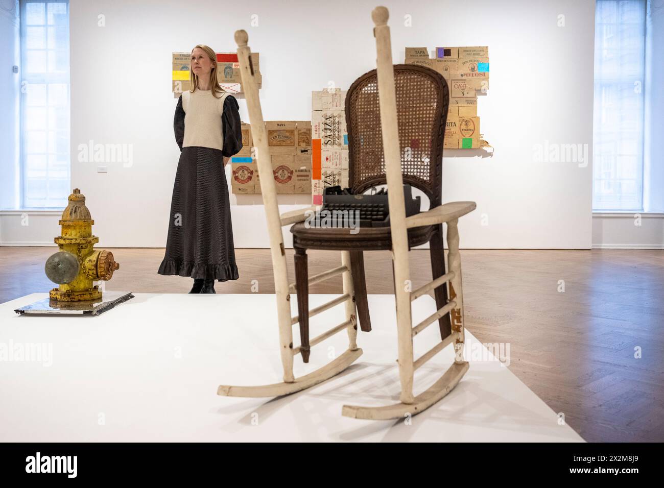 London, UK. 23 April 2024. (Front) Magnetic Script / ROCI TIBET, 1985 ...