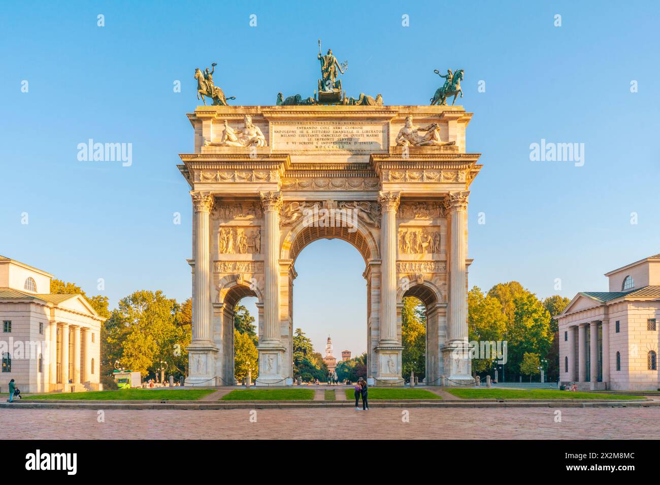 The Arch of Peace is a triumphal arch in Milan located at the beginning ...