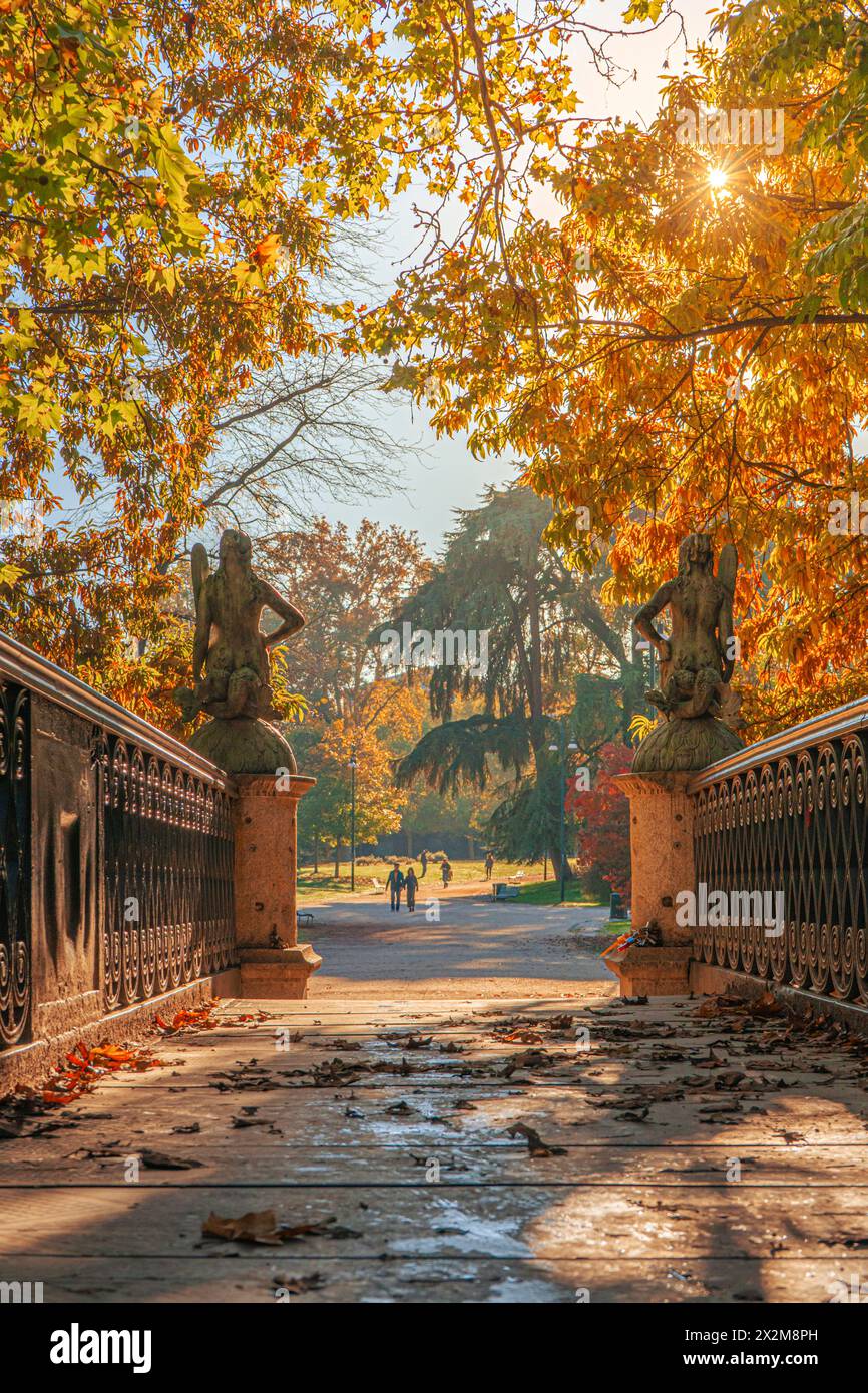 Bridge Mermaids in the park Sempione in the center of Milano Stock ...