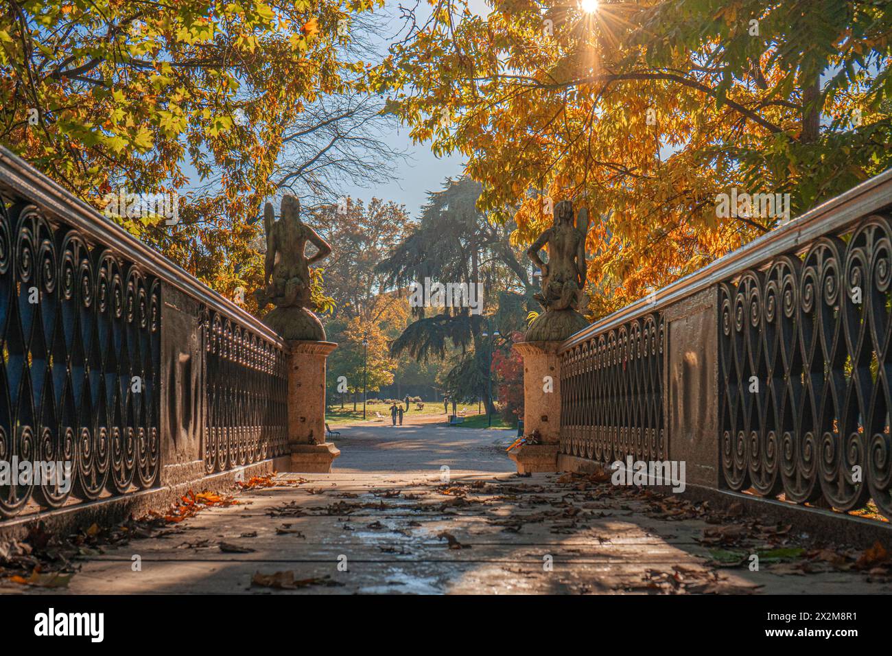Bridge Mermaids in the park Sempione in the center of Milano Stock ...