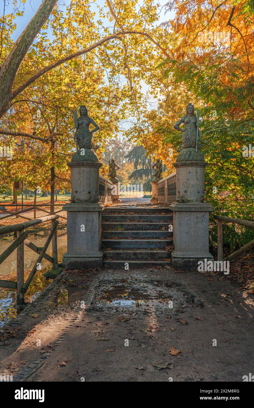 Bridge Mermaids in the park Sempione in the center of Milano Stock ...