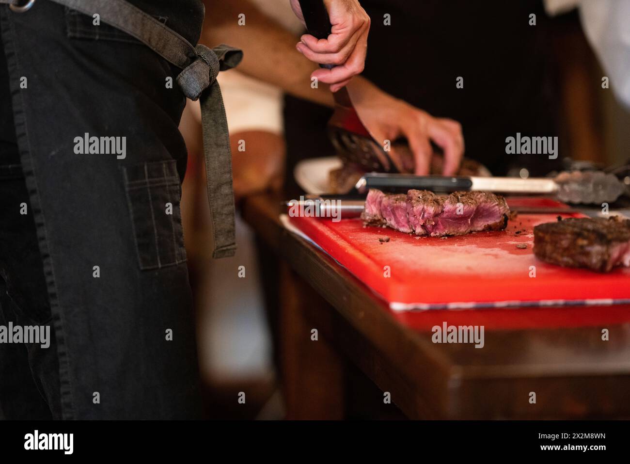 fire, embers, grilling, beef steaks, steak, Italy, chianina, beef Stock ...