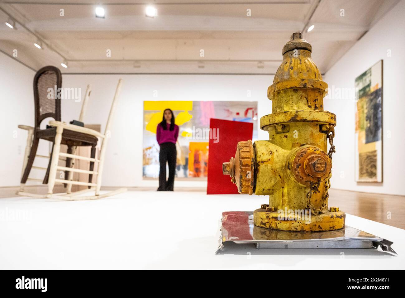 London, UK. 23 April 2024. (Front sculpture R) Narcissus' Father / ROCI ...