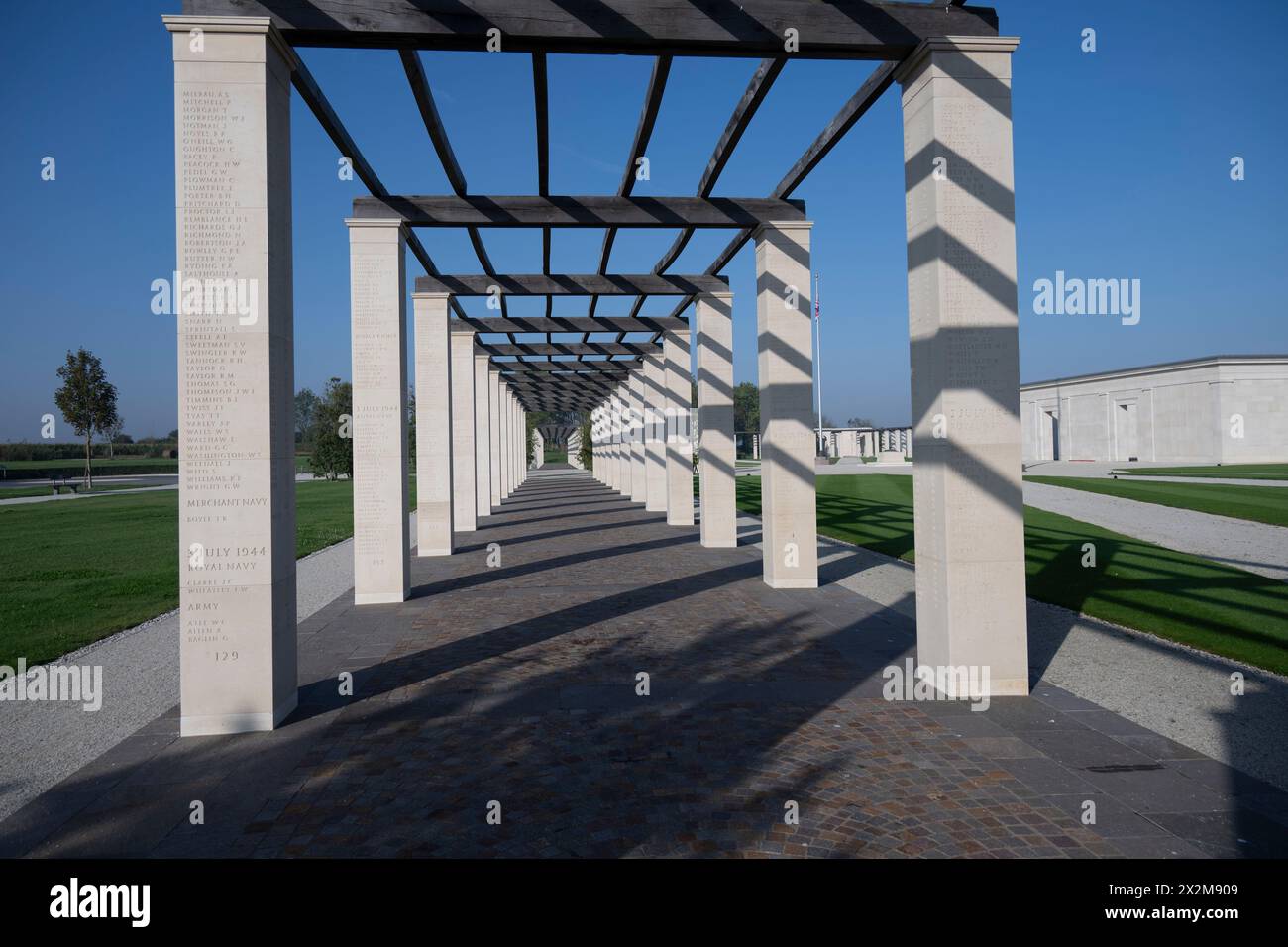 British Normandy Memorial Stock Photo - Alamy