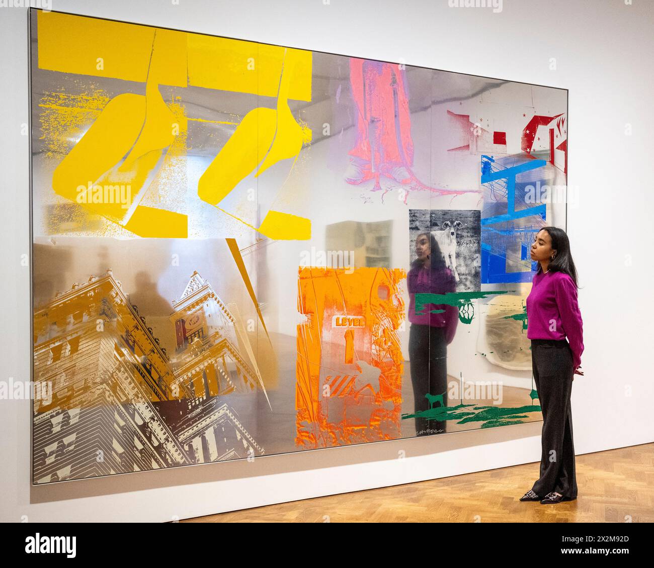 London, UK. 23 April 2024. A staff member with Level Revel / ROCI USA ...