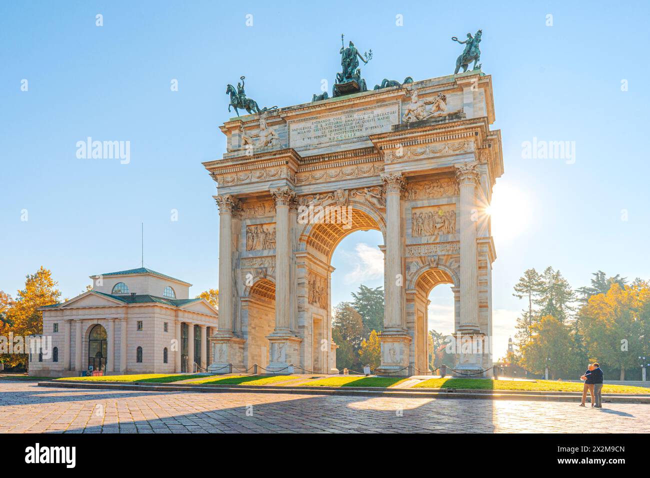 The Arch of Peace is a triumphal arch in Milan located at the beginning ...