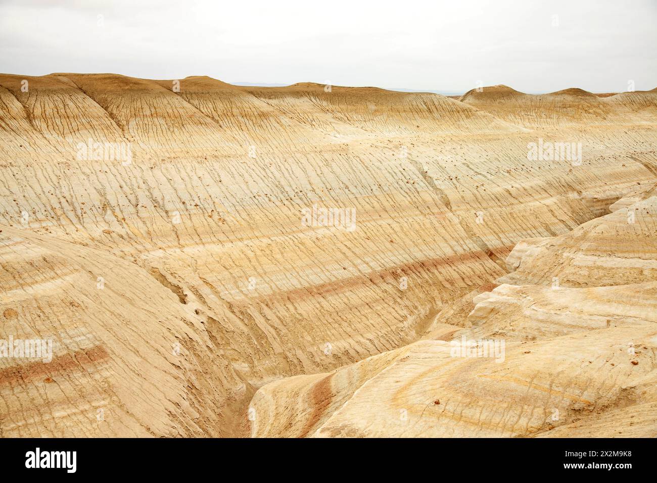 Unique geological feature known as tiger-striped mountains, showcasing ...