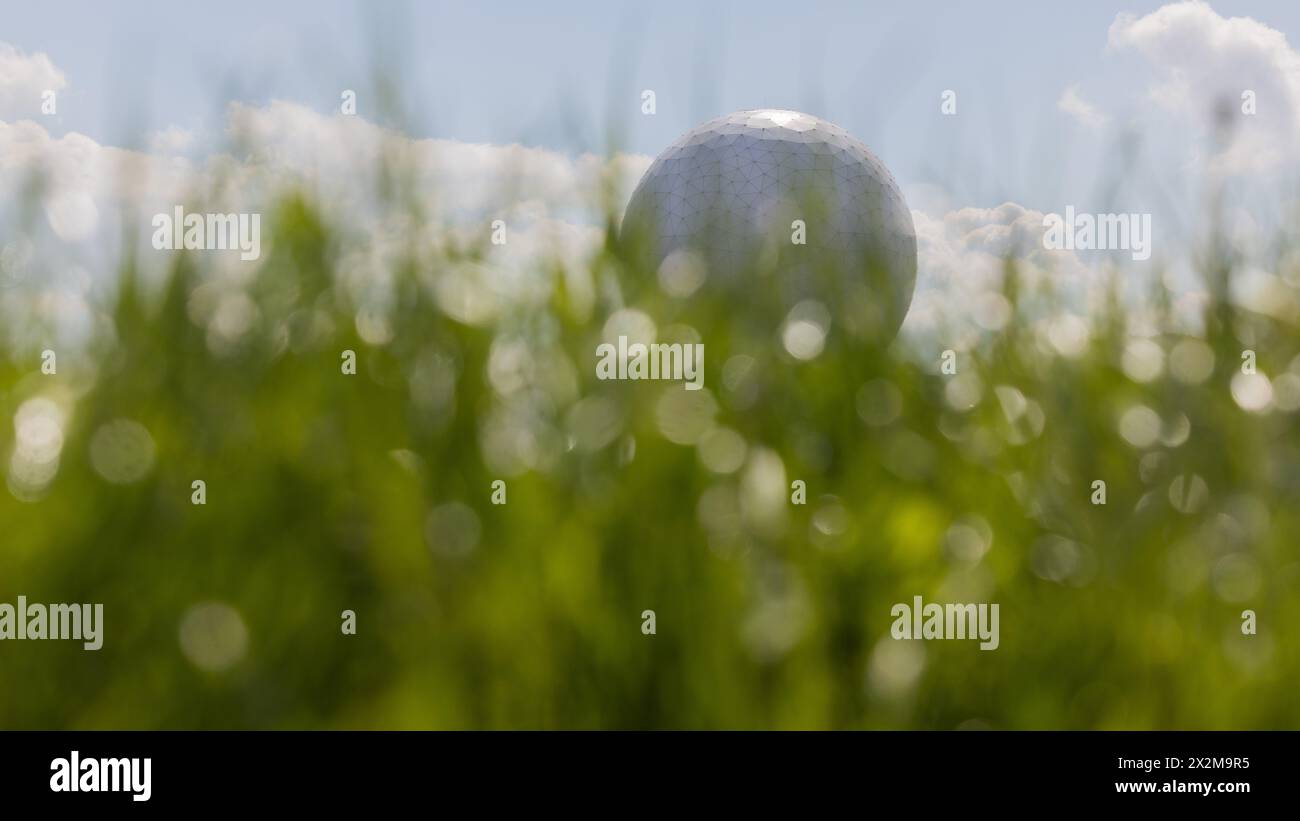 Wachtberg, Germany. 23rd Apr, 2024. The radar dome (radome) of the ...