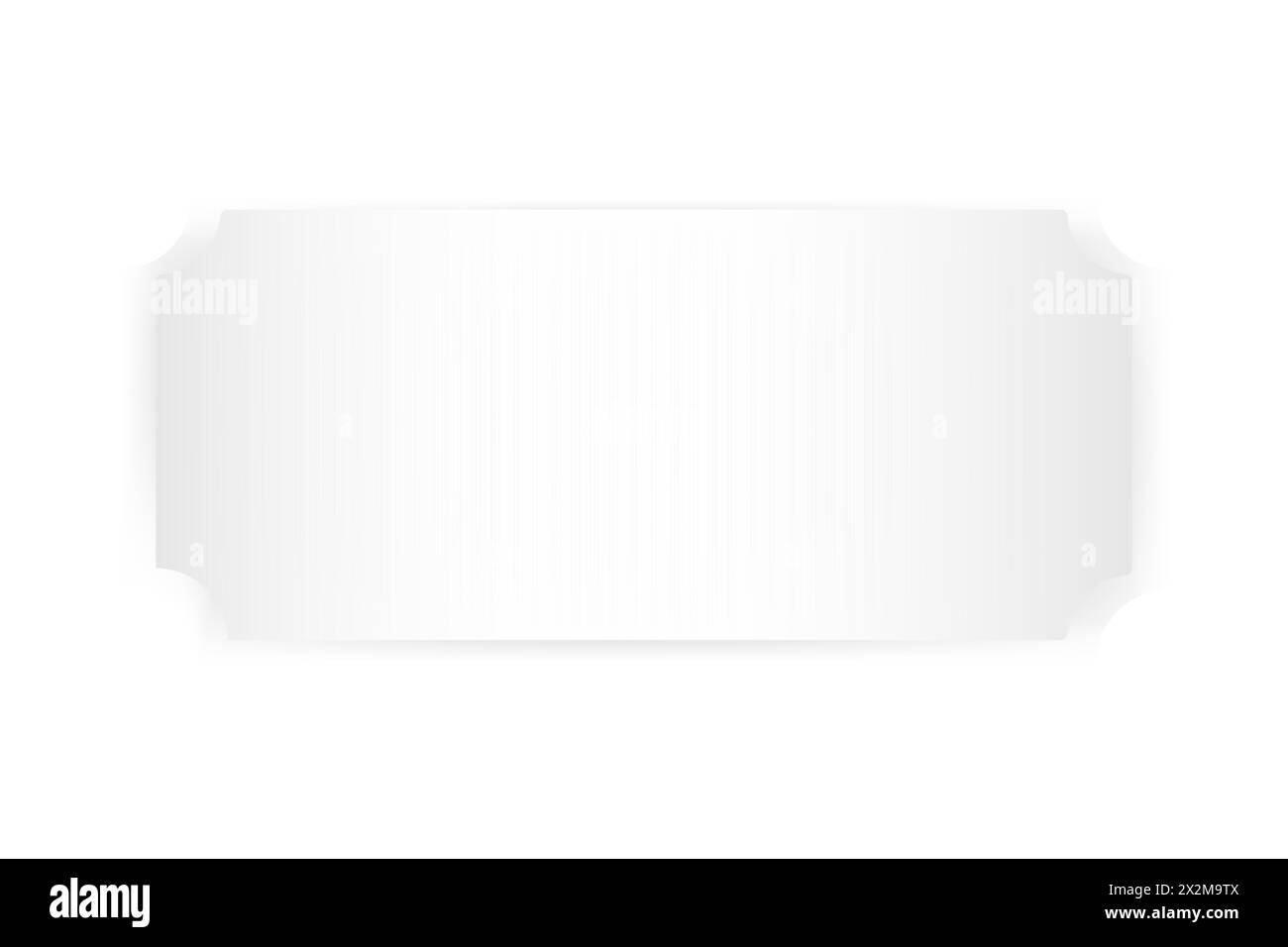 Realistic white coupon, ticket, boarding pass,voucher template with ...