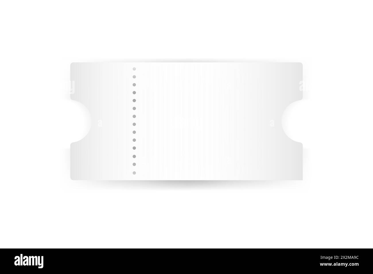 Realistic white coupon, ticket, boarding pass,voucher template mock up ...