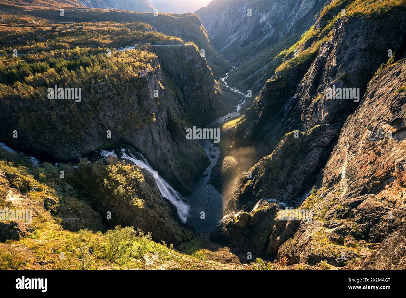 geography / travel, Norway, Voringsfossen, autumn, Voringsfossen ...