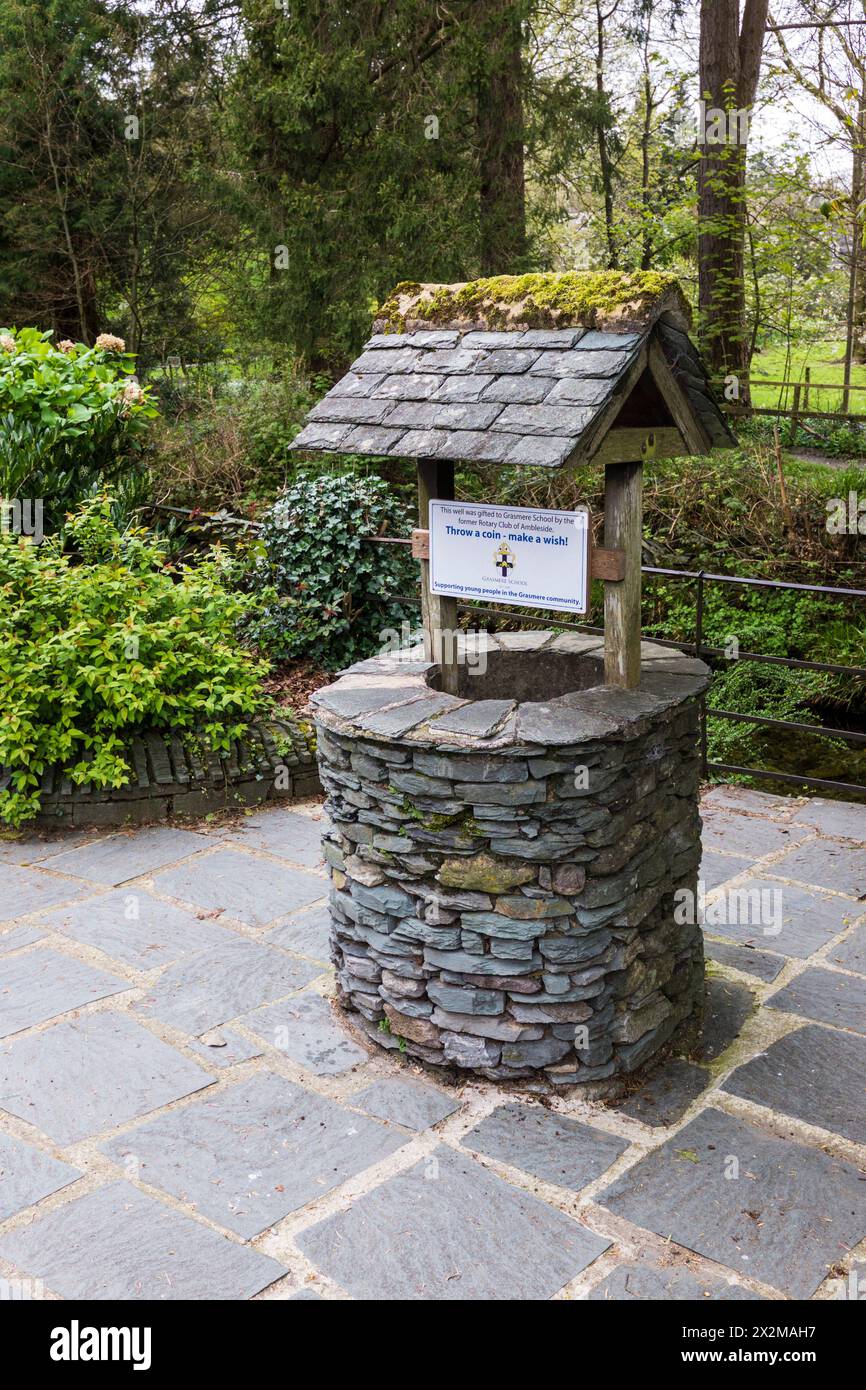Wishing Well in Grasmere,Lake District,England,UK Stock Photo - Alamy
