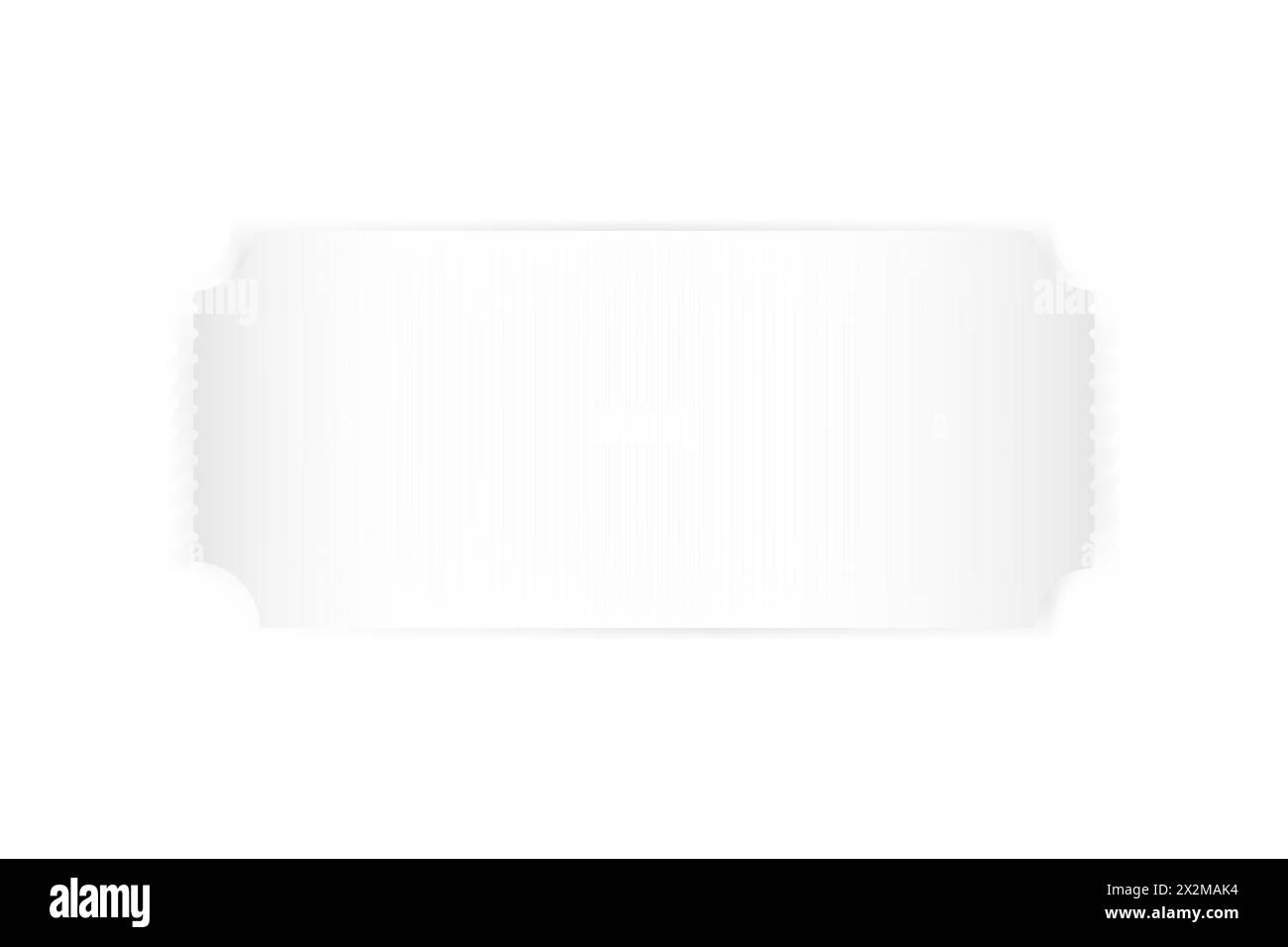 Realistic white coupon, ticket, boarding pass,voucher template with ...