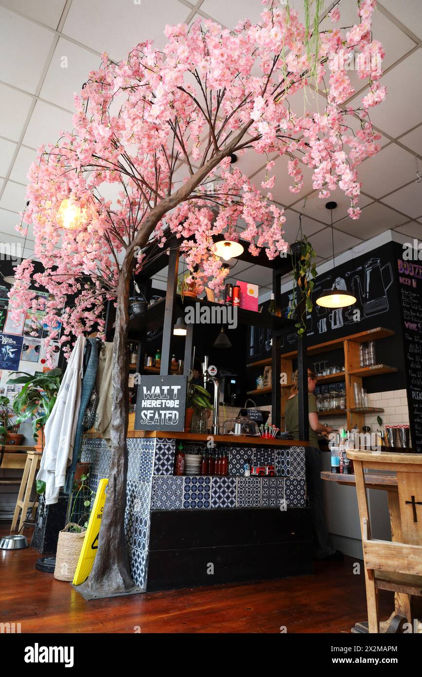 Bristol, England- March 29, 2024: Typical british cafe bar in Stokes ...