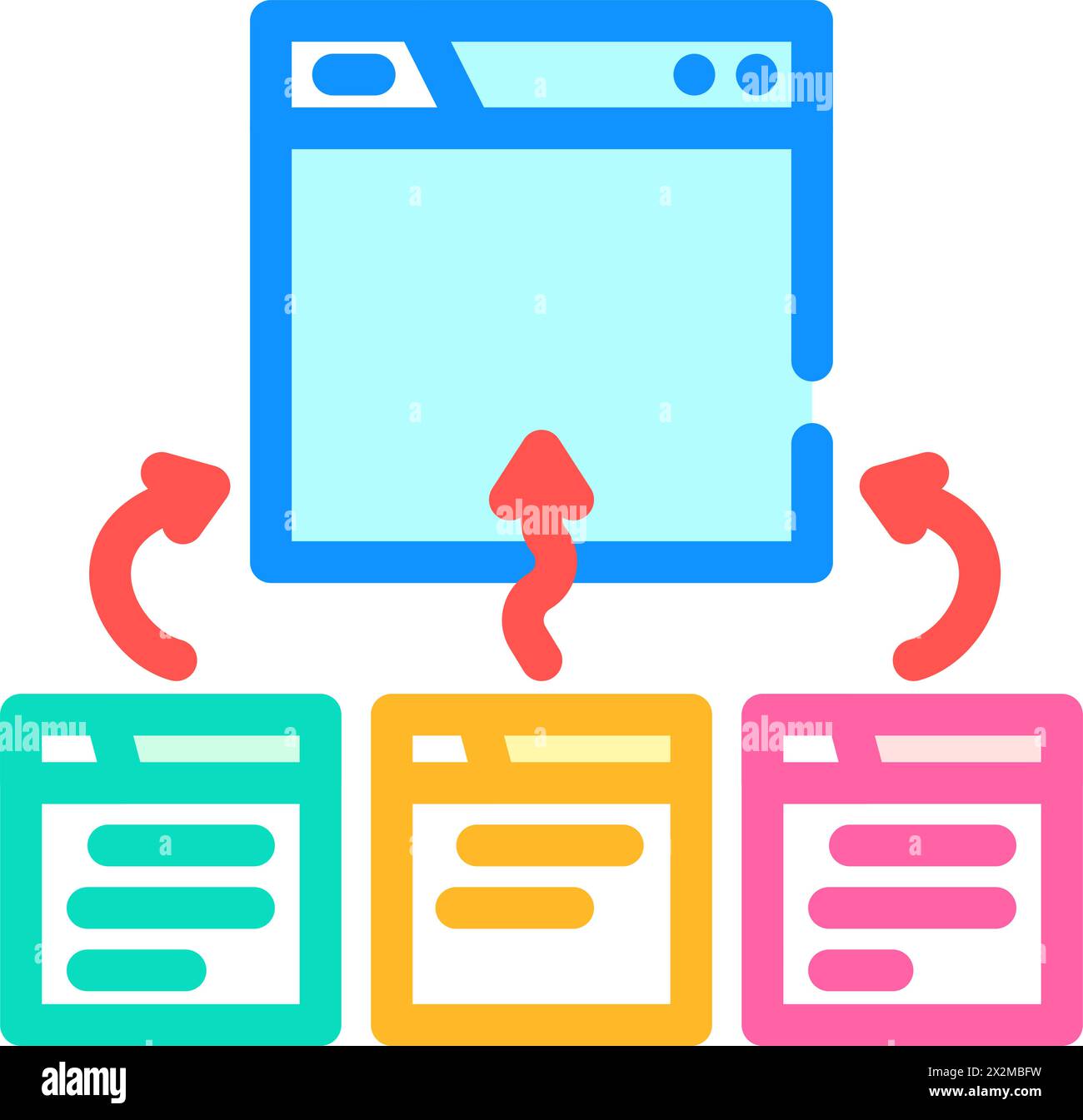 canonical tag seo color icon vector illustration Stock Vector Image ...