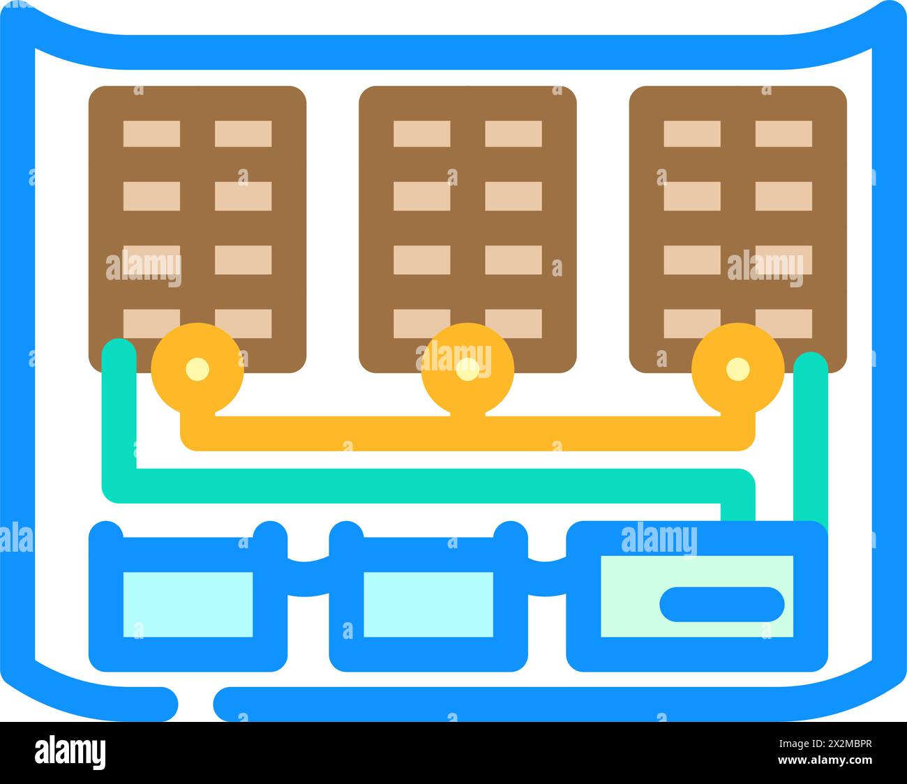 Residential solar installation Stock Vector Images - Alamy