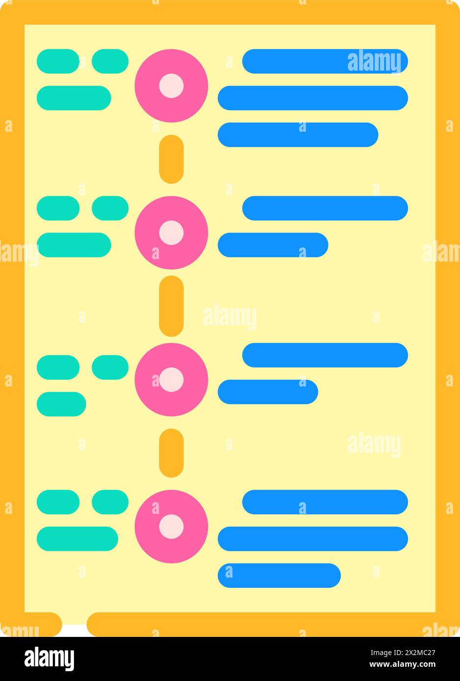 event schedule color icon vector illustration Stock Vector Image & Art ...