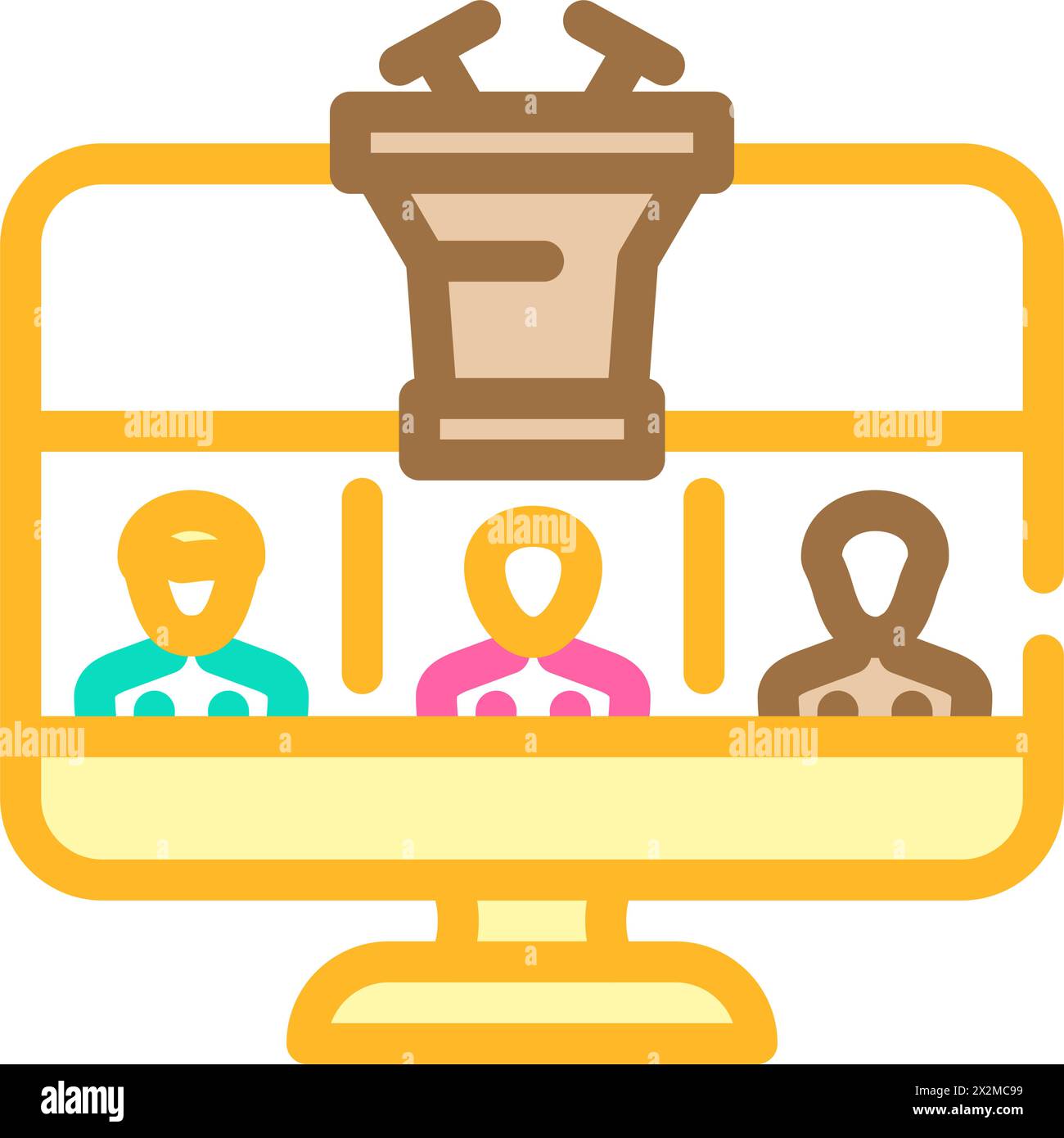 breakout sessions color icon vector illustration Stock Vector Image ...