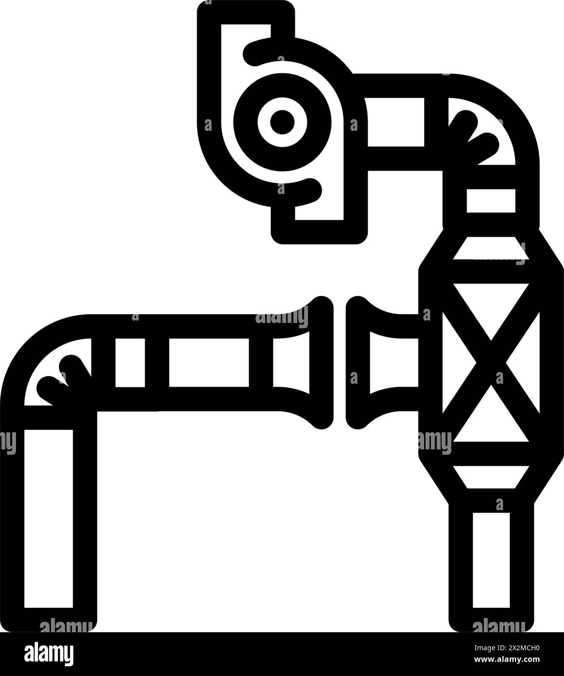 exhaust system ventilation line icon vector illustration Stock Vector ...