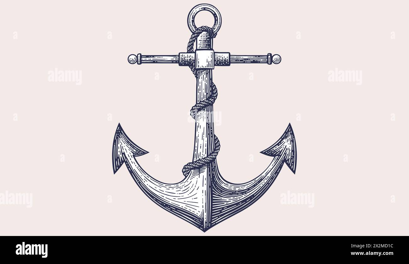 Anchor, hand drawn sketch, artwork Stock Vector Image & Art - Alamy