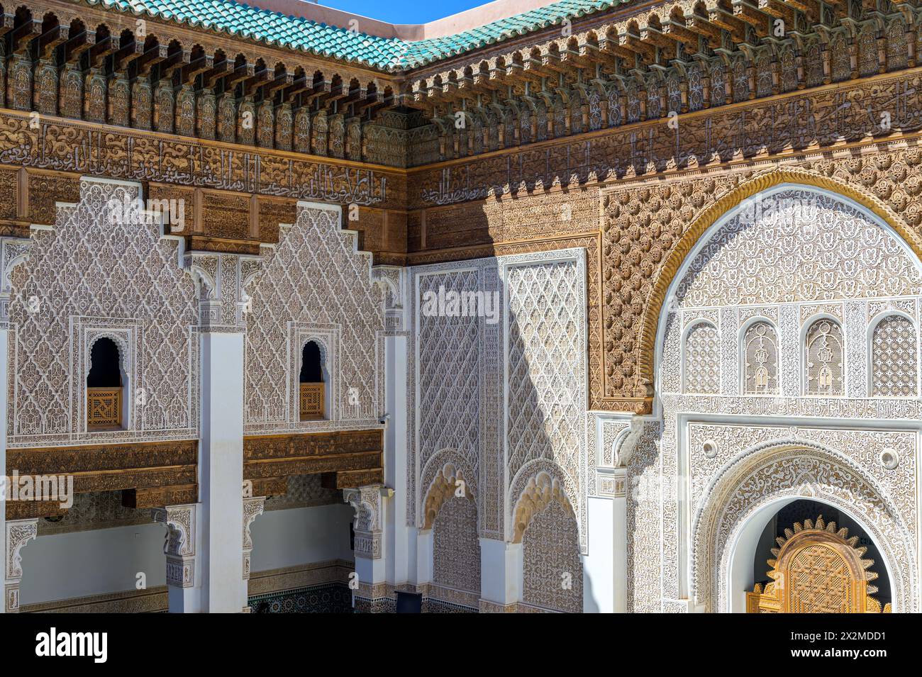 Intricate Islamic architectural details of a historical building in ...