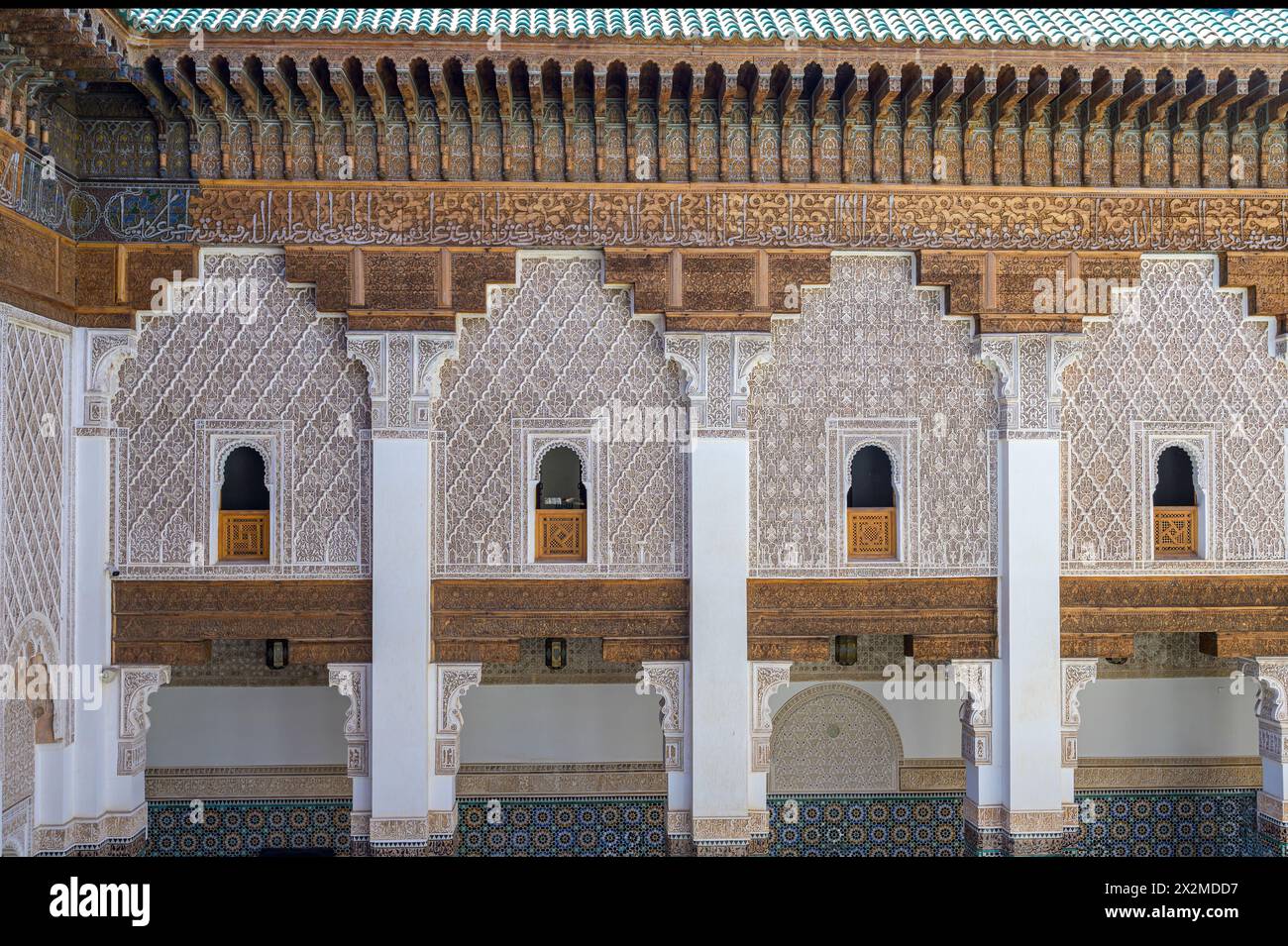 An exquisite example of Moroccan architectural art in Fez, showcasing ...