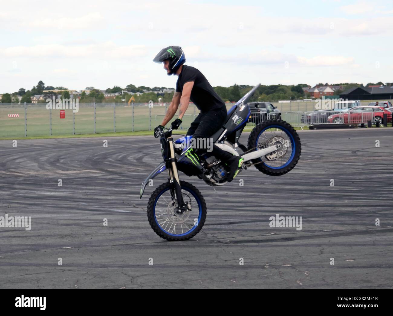Motorcycle stunt demonstration from Wave Gang Tour during the Crewsade ...