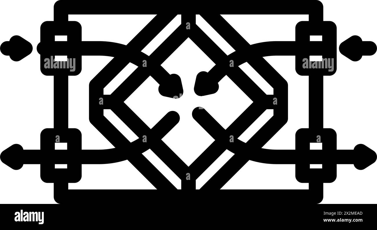 heat recovery ventilation hrv line icon vector illustration Stock ...