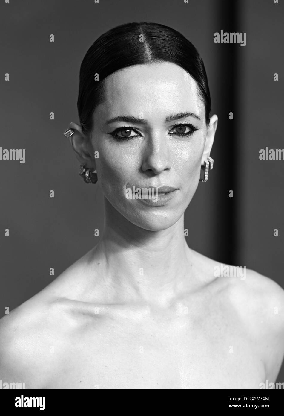 Los Angeles, USA. March 10th, 2024. Rebecca Hall arriving at the Vanity ...