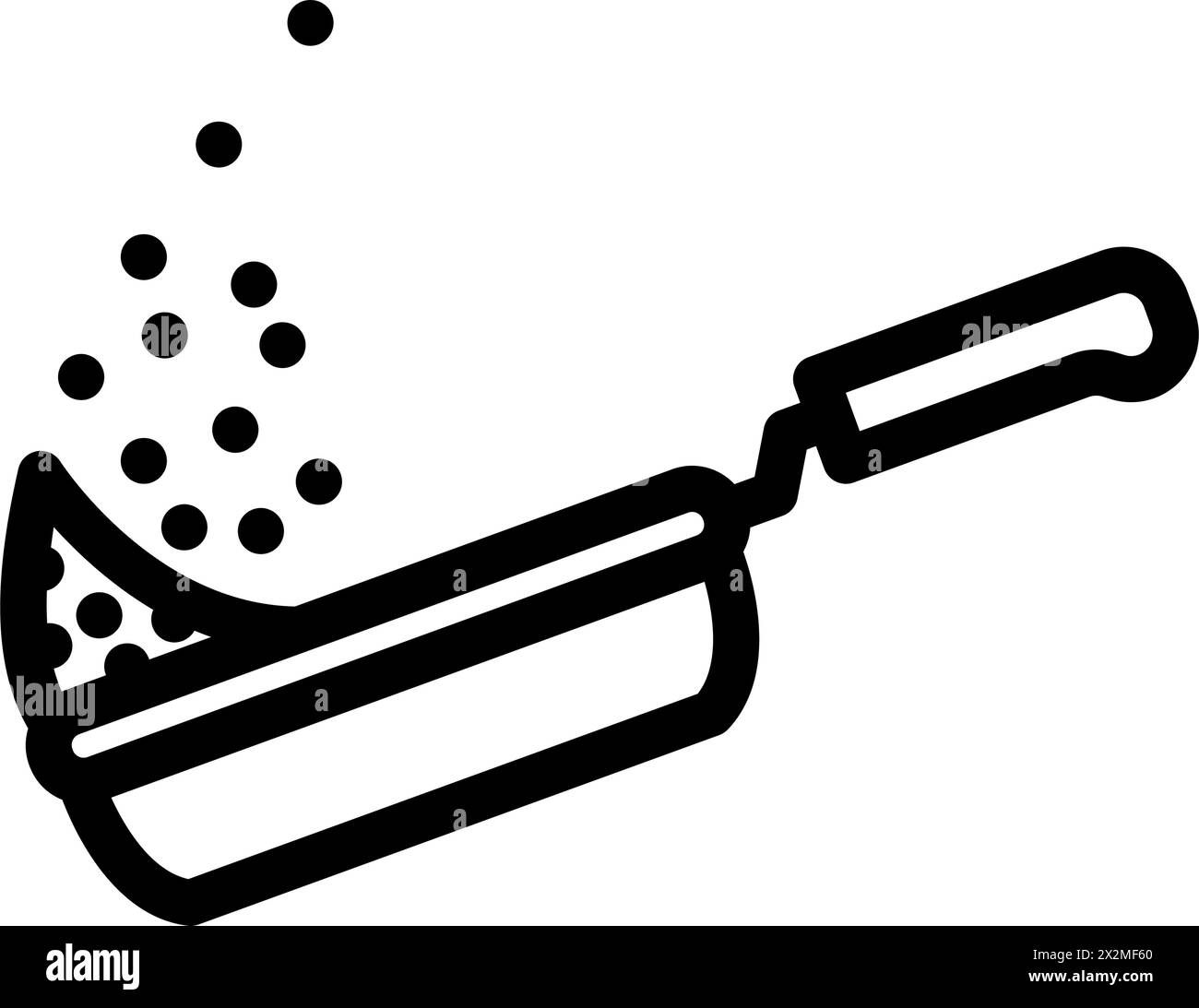 fried rice fast food line icon vector illustration Stock Vector Image ...