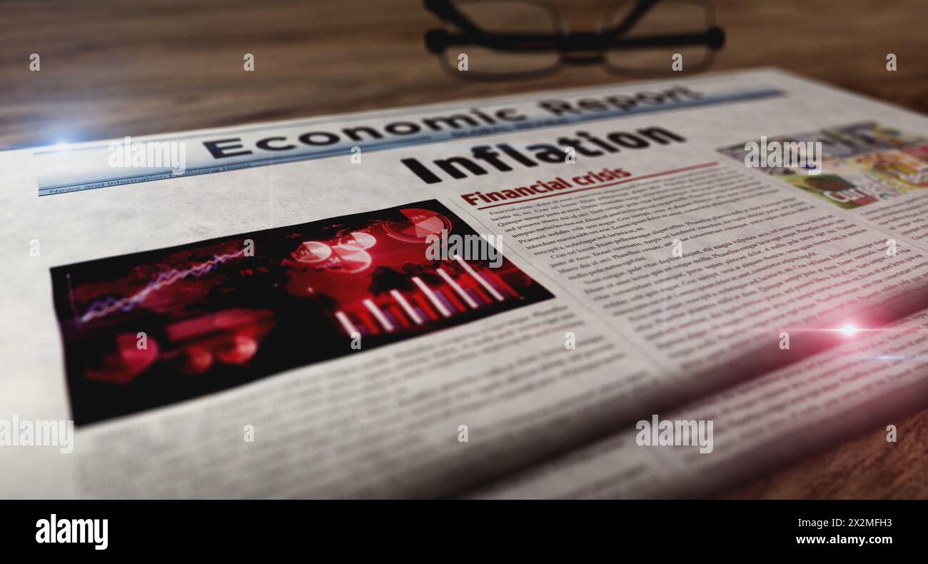Inflation newspaper article hi-res stock photography and images - Alamy