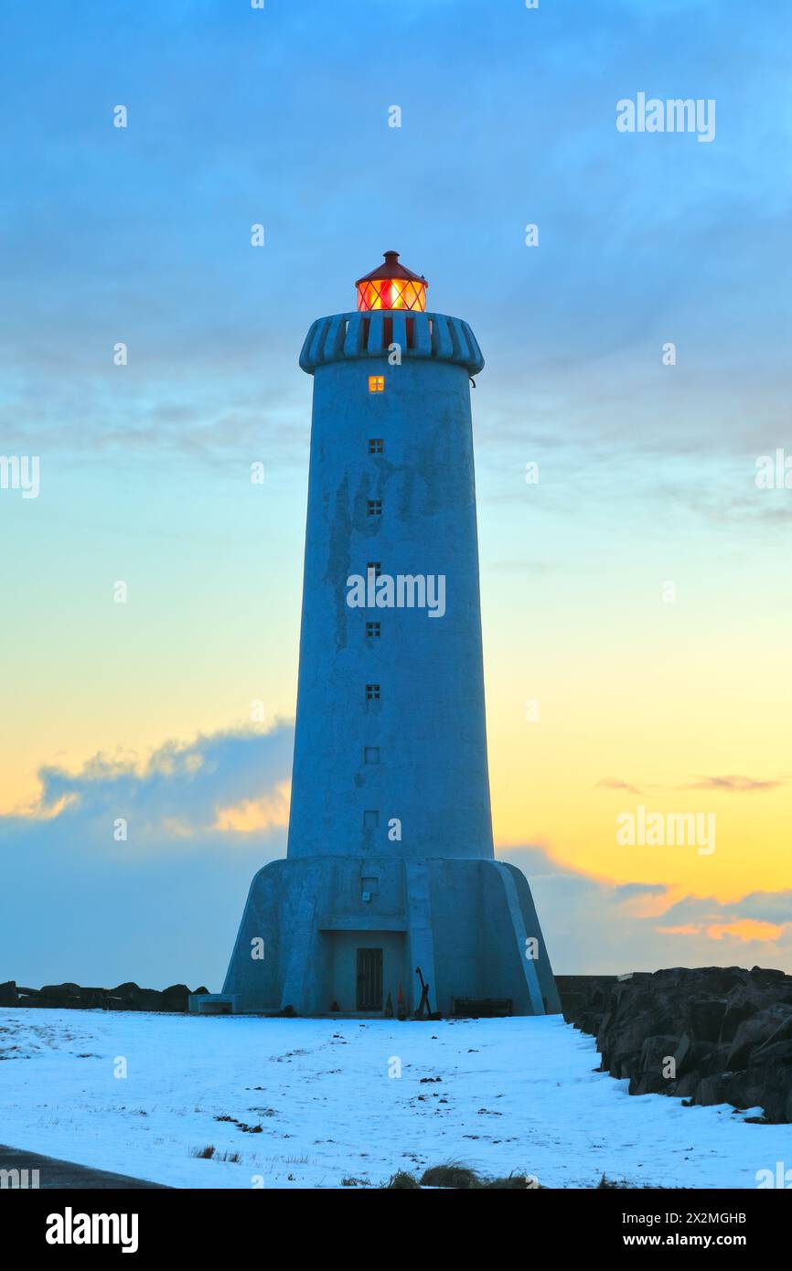 geography / travel, Iceland, Vesturland, Akranes, old lighthouse ...