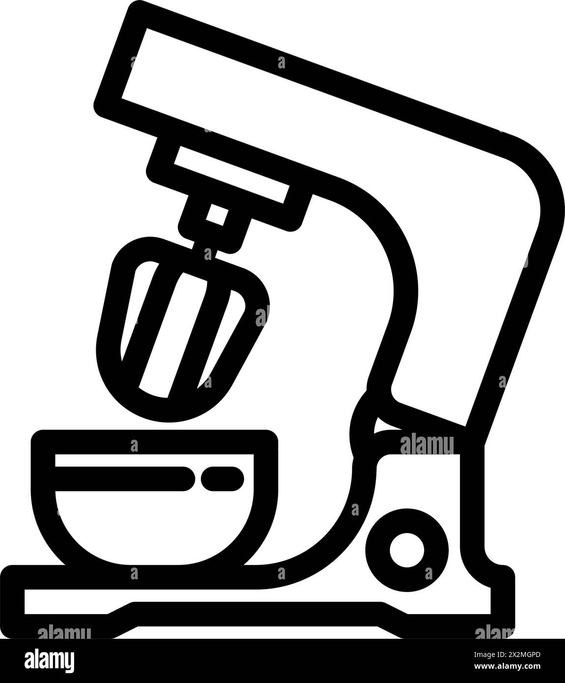 mixer restaurant equipment line icon vector illustration Stock Vector ...