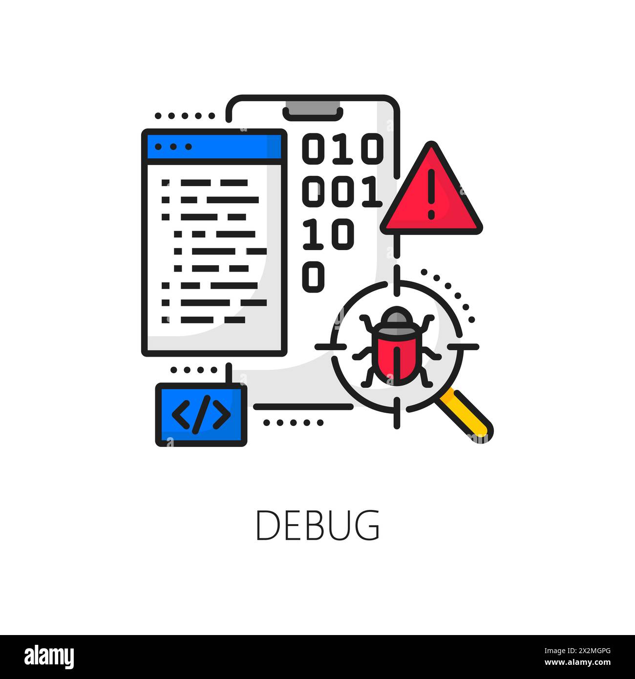 Network optimization bug Stock Vector Images - Alamy