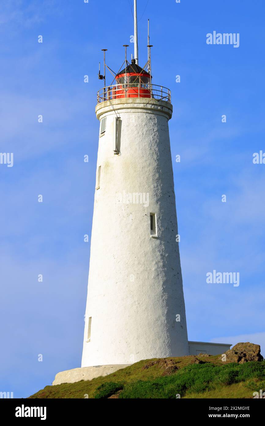 geography / travel, Iceland, Sudurnes, Reykjanes, lighthouse, built ...